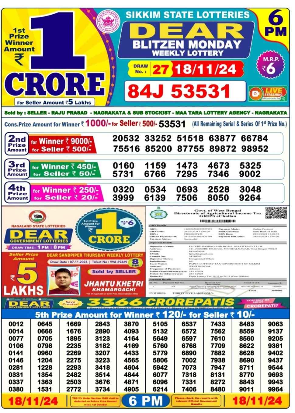 dear-blitzen-monday-weekly-lottery-18-11-24-6pm-result-dear-lottery